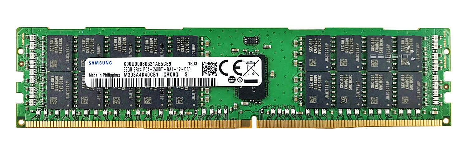 RAM memória 1x 32GB Samsung ECC REGISTERED DDR4 2Rx4 2400MHz PC4-19200 RDIMM | M393A4K40CB1-CRC ...